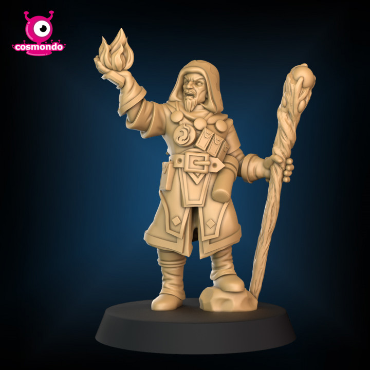 3D Printable Human Wizard for Dungeons & Dragon RPG and Fantasy ...