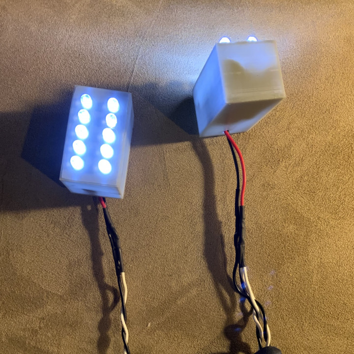 3D Printable 10x 5mm led box by Jon