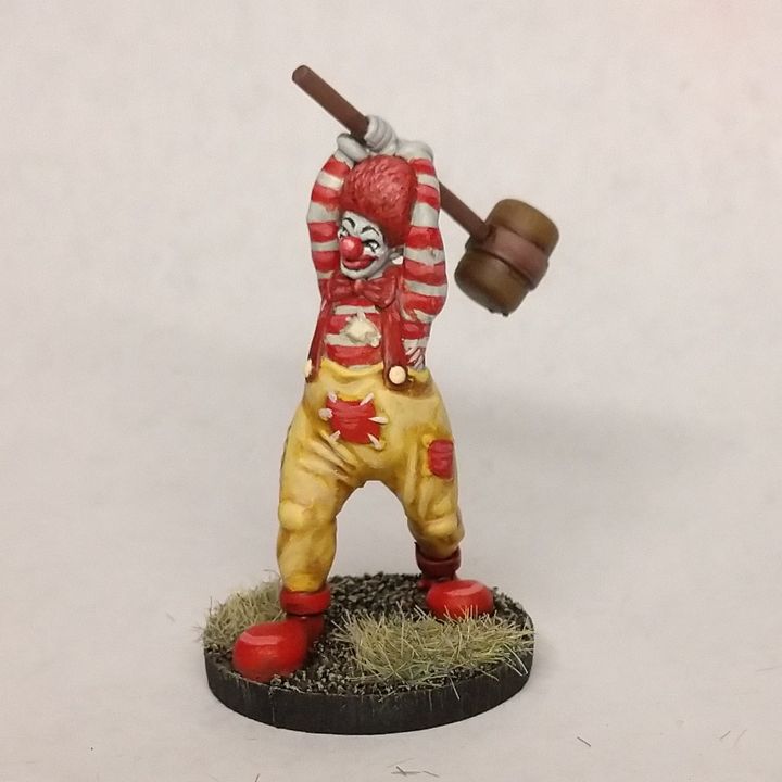 3D Print of Horror Clown Hammer / Scary Circus Encounter by grugshoe