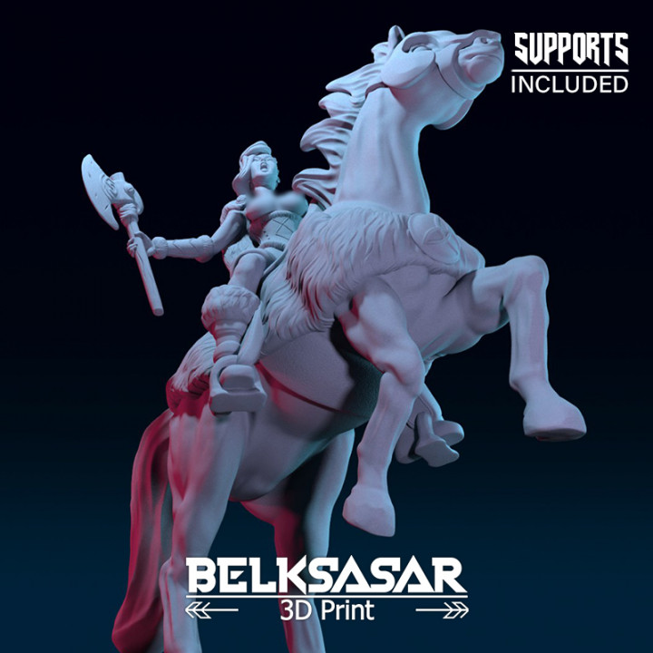 3D Printable Viking Rider All Variants by Belksasar
