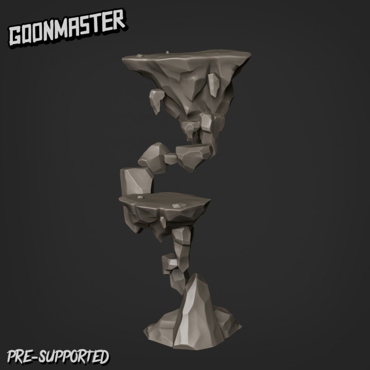 3D Printable Floating Rocks 1 by Goon Master