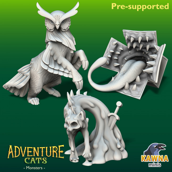 3D Printable Common Monsters by Kawna Minis