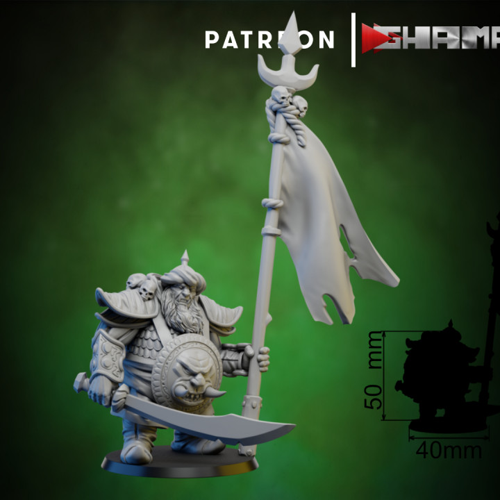 3D Printable Ogre standard persian glutton support ready by Ghamak