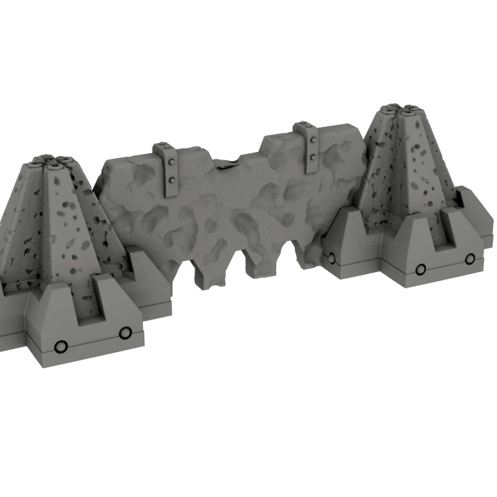 3D Printable Tanks traps with optional low / tall walls by Lex Addams