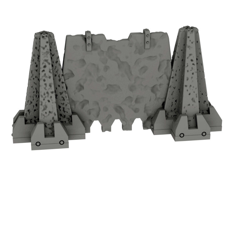 3D Printable Tanks traps with optional low / tall walls by Lex Addams