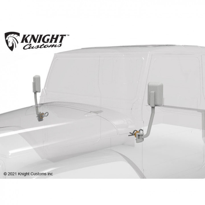 3D Printable Phoenix Side mirrors by Knight Customs