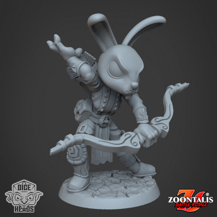 3D Printable Rabbit Ranger (pre-supported included) by Dice Heads