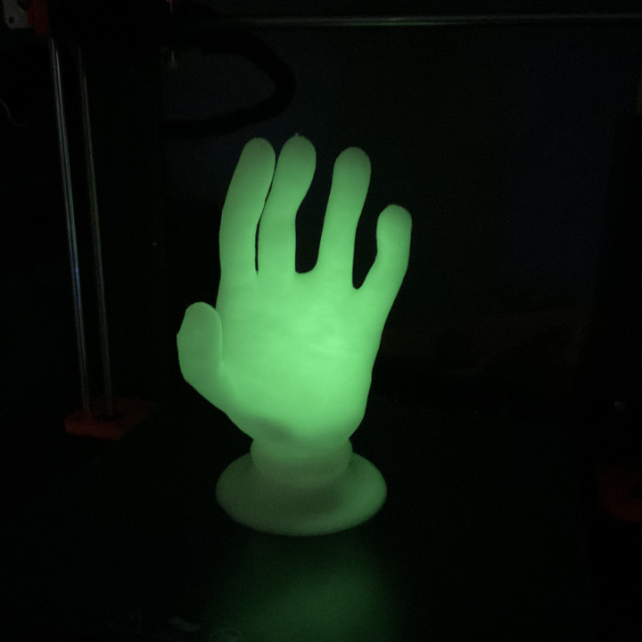 3D Printable 3D Hand Trophy by Esteban Rivera