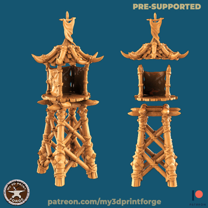 3D Printable Orc Watch Tower RESIN and FDM versions by My3DPrintForge