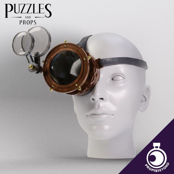 3D Printable Steampunk Monocle by Props&Beyond
