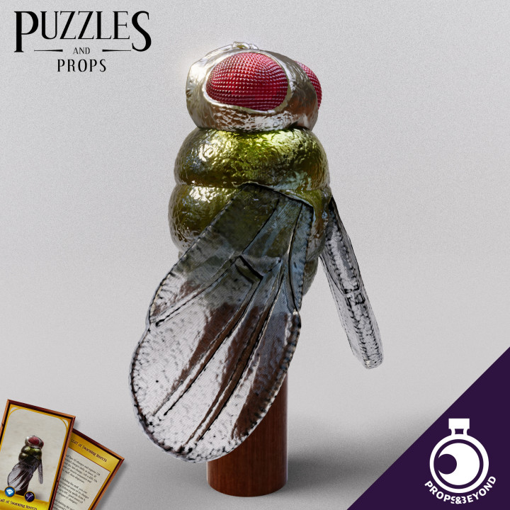 3D Printable Staff Topper - Staff of Swarming Insects by Props&Beyond