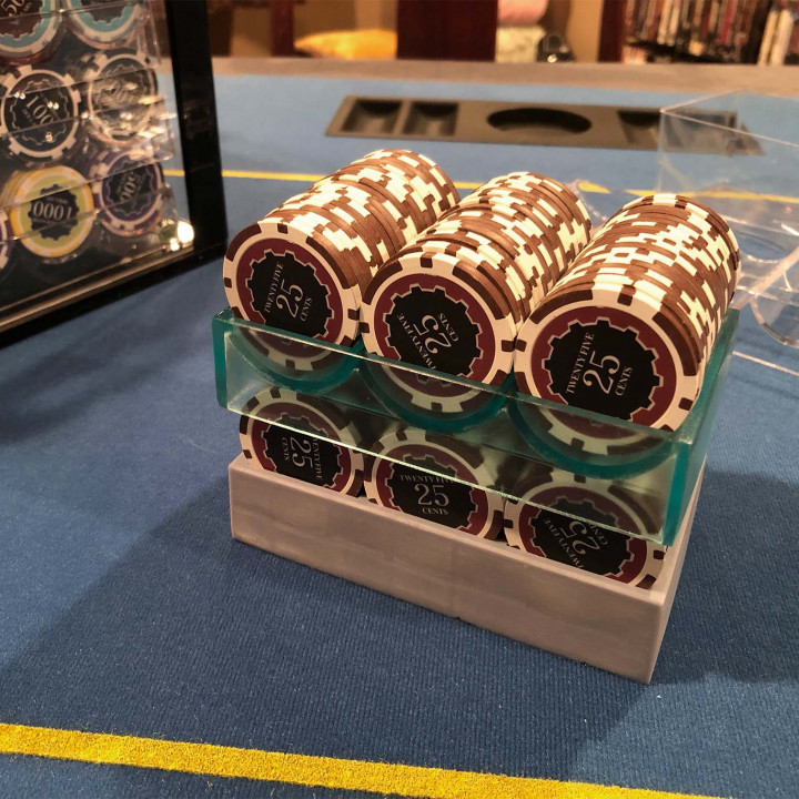 3D Printable Poker Chip Tray/Rack Stackable 3 Sizes - Based on Official ...