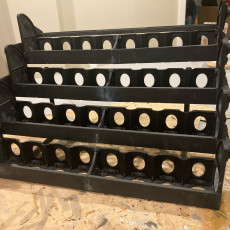 3D Printable Scissor Paint Rack - Citadel by fhuable