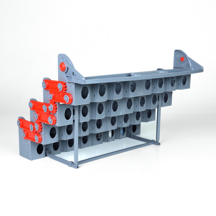 3D Printable Scissor Paint Rack - Citadel by fhuable
