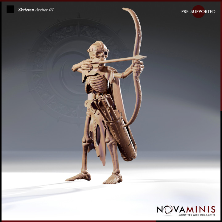 3D Printable Mors Mihi Lucrum: Skeleton Warriors by NovaMinis