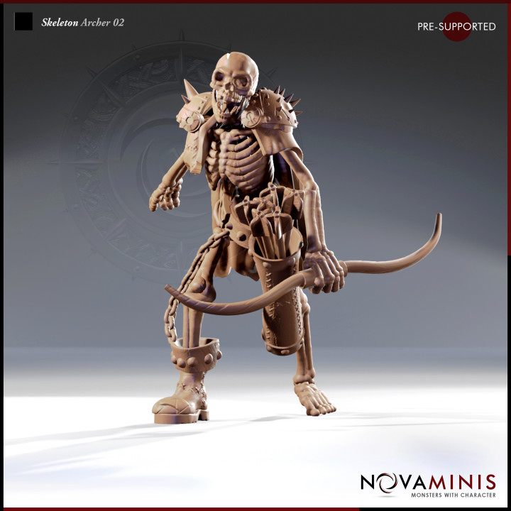 3D Printable Mors Mihi Lucrum: Skeleton Warriors by NovaMinis
