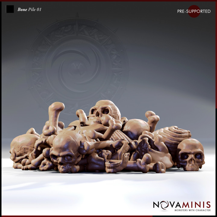 3D Printable Mors Mihi Lucrum: Skeleton Warriors by NovaMinis