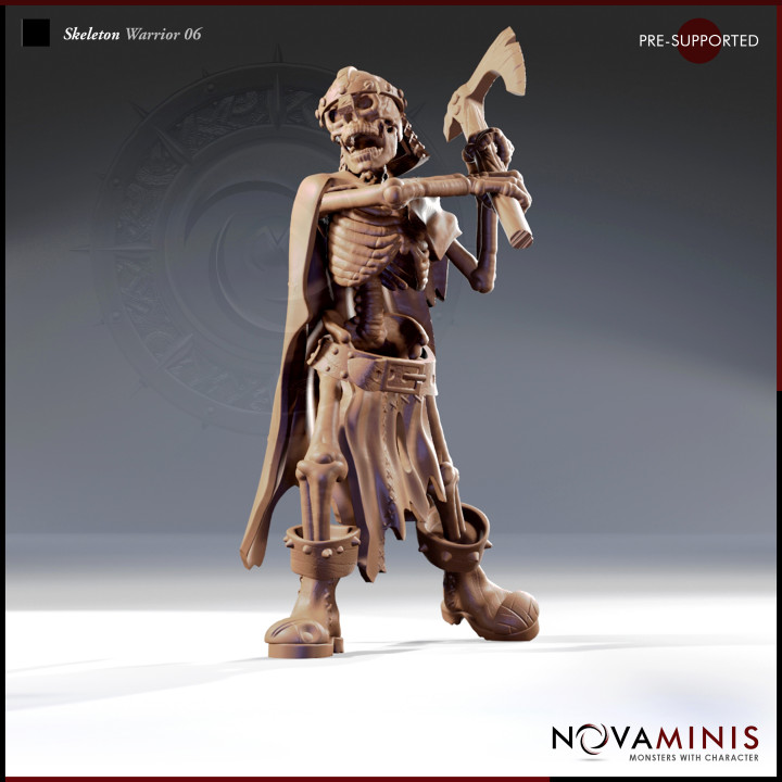 3D Printable Mors Mihi Lucrum: Skeleton Warriors by NovaMinis