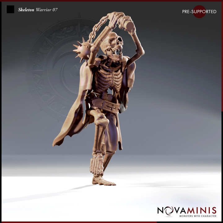 3D Printable Mors Mihi Lucrum: Skeleton Warriors by NovaMinis