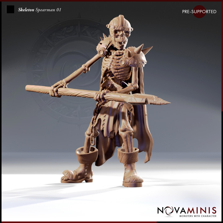 3D Printable Mors Mihi Lucrum: Skeleton Warriors by NovaMinis