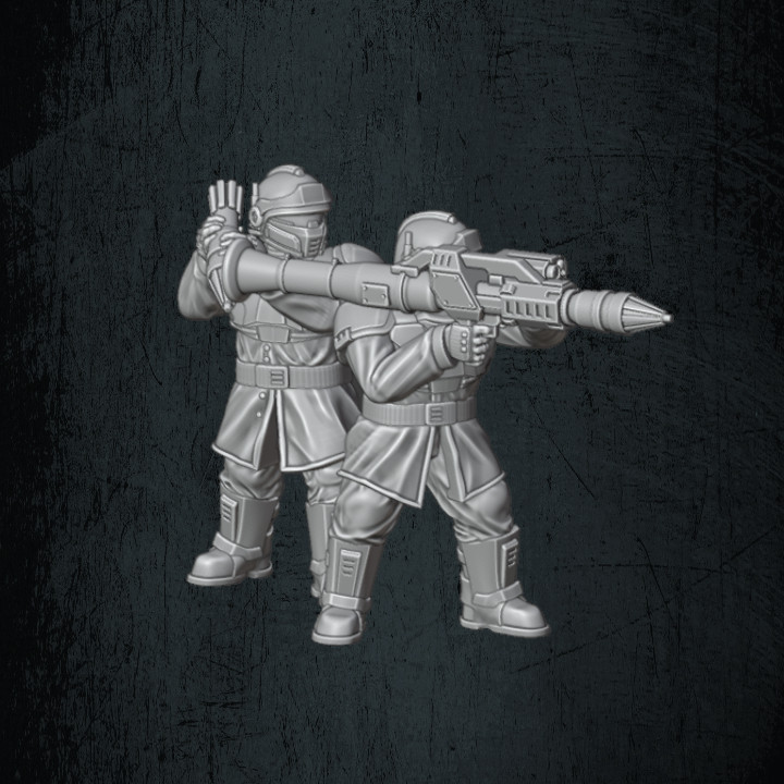 3D Printable Dragoon Rocket Launcher Teams by Quartermaster3D