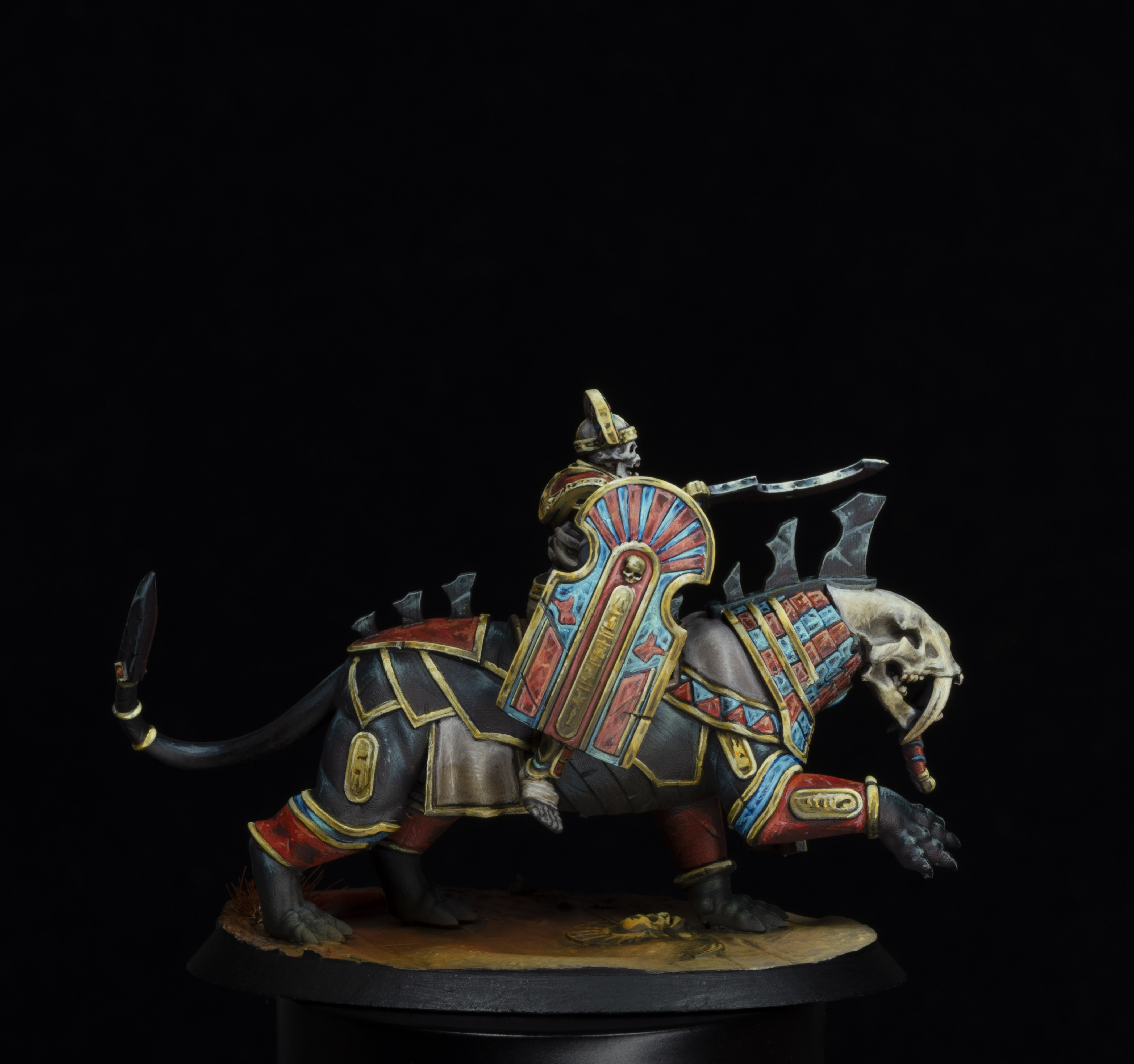 3D Printable Skeleton Beast Riders - Mummified Undead by One Page Rules