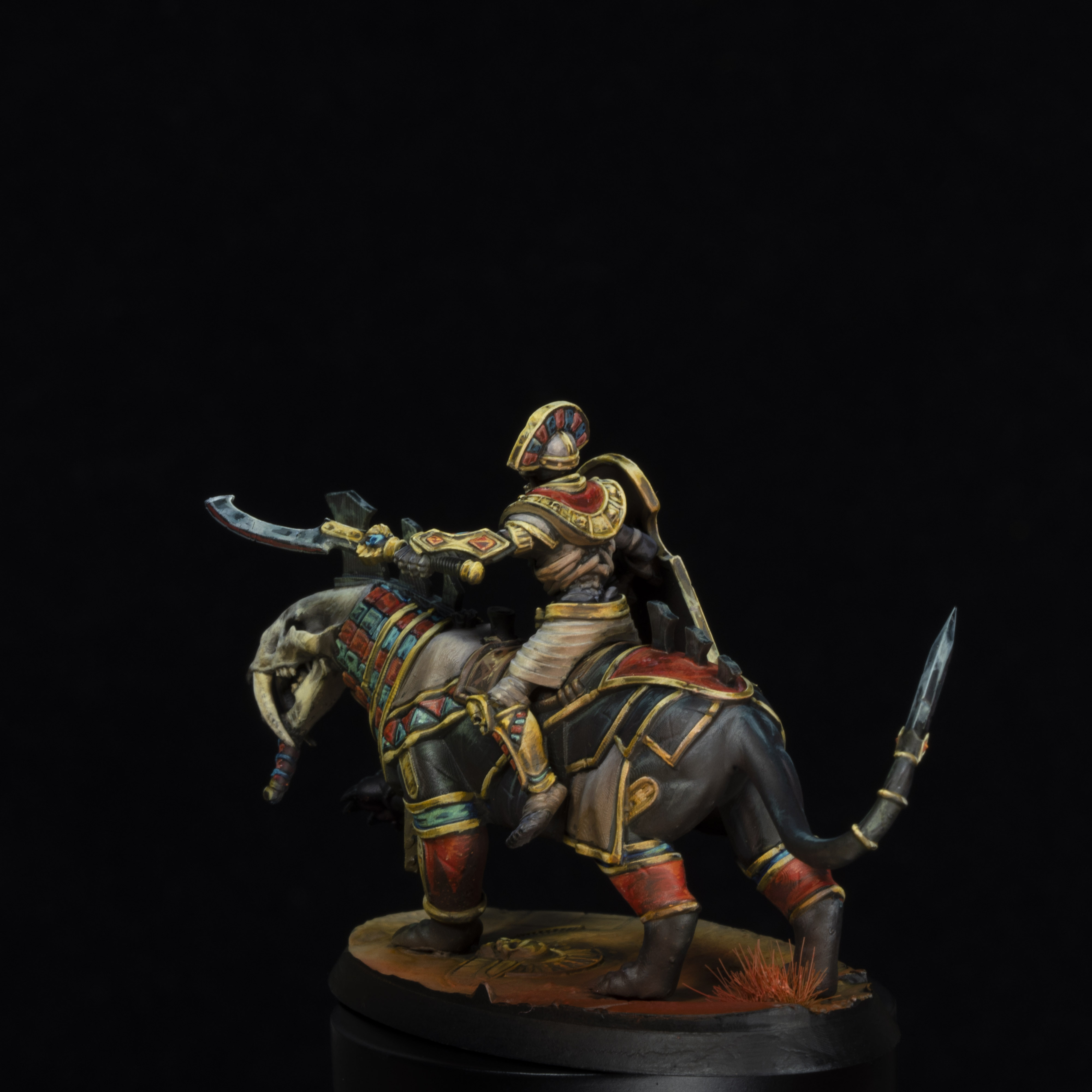 3D Printable Skeleton Beast Riders - Mummified Undead by One Page Rules