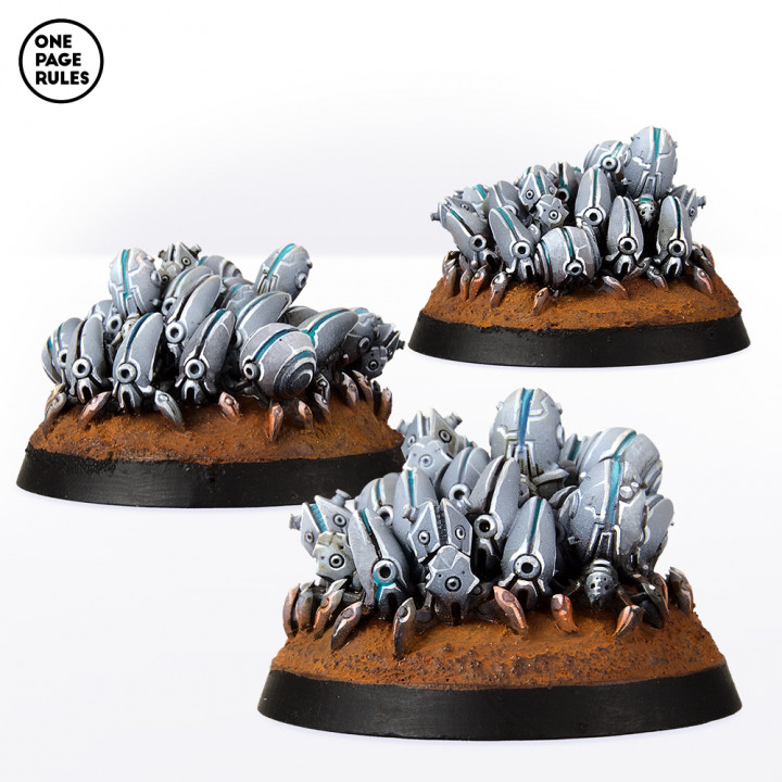 3D Print of Bot Swarms - Robot Legions by onepagerules