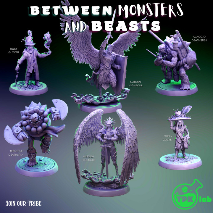 3D Printable Between Monsters and Beasts [October Bundle][2021] by TPK Lab