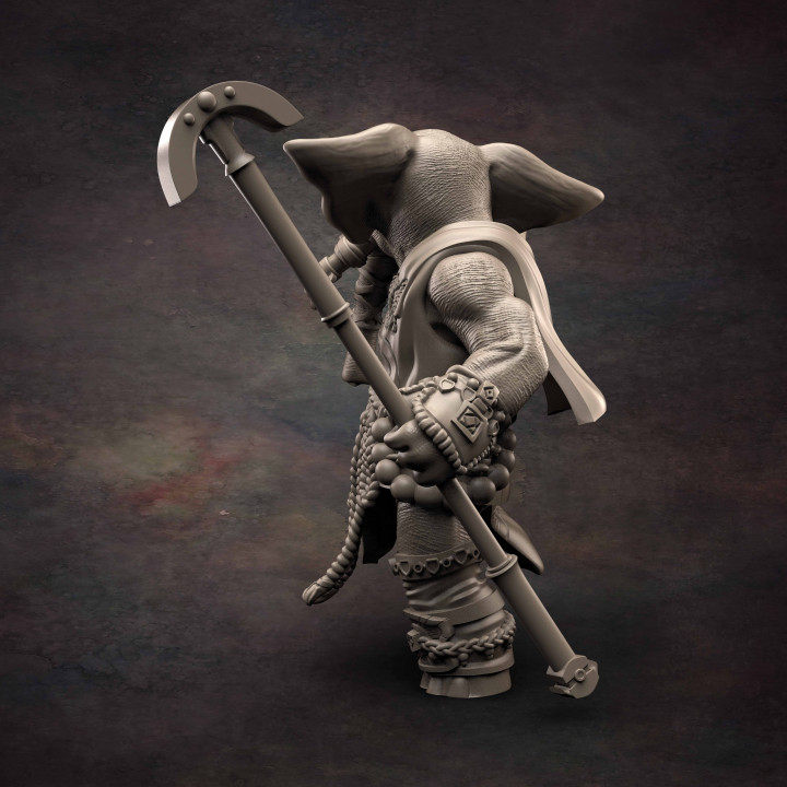 3D Printable Loxodon Monk by Red Clay Collectibles