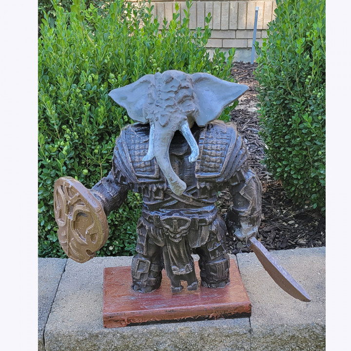 3d Print Of Loxodon Fighter By Garylmast 