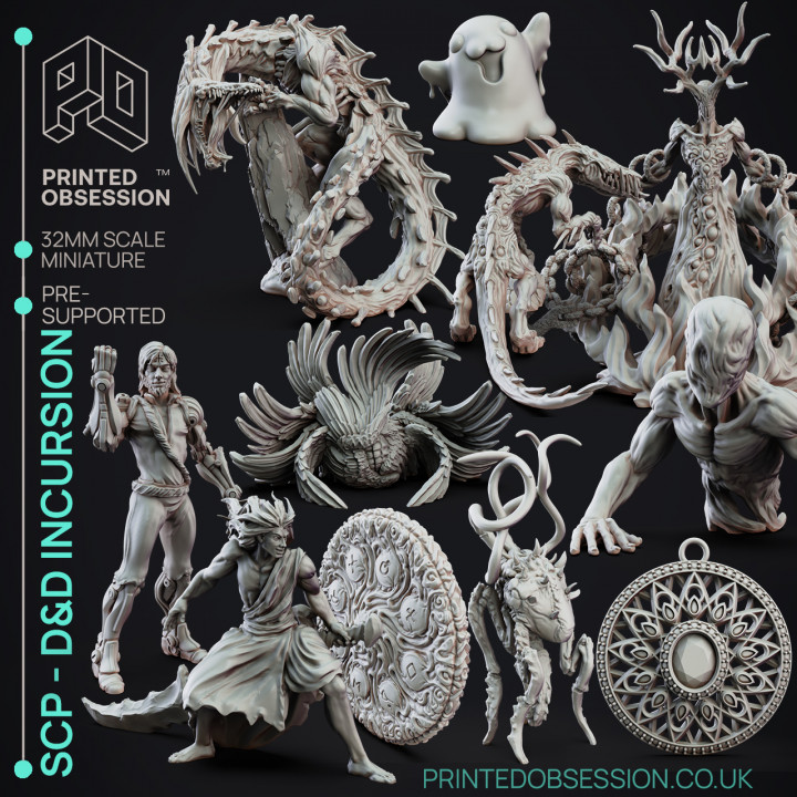 Descargar SCP "The D&D incursion" - 13 model pack - PRESUPPORTED - 32mm ...
