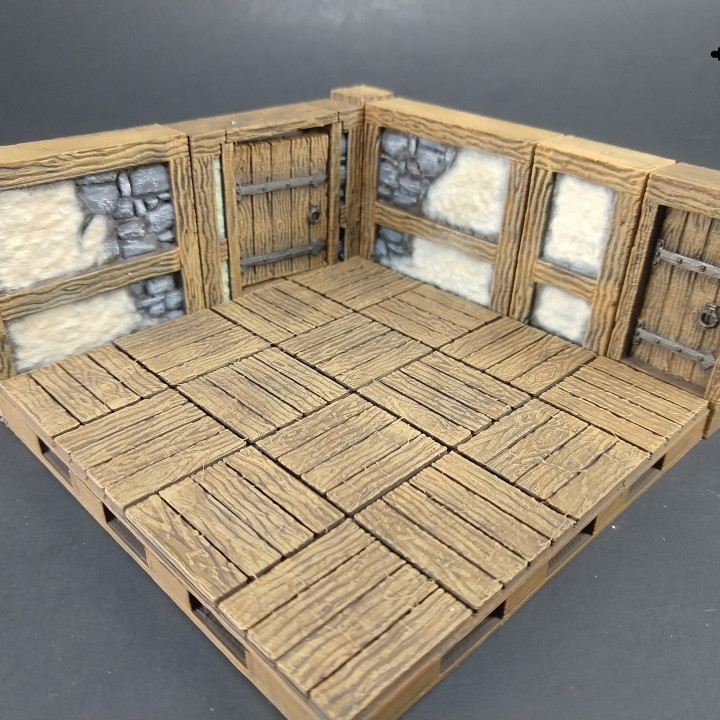 3D Printable OpenForge Towne Separate Wall Primary by Devon Jones