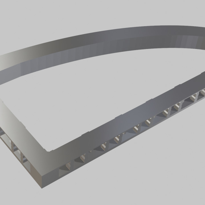 3D Printable Openforge Wall on Tile Bases and Risers by Devon Jones