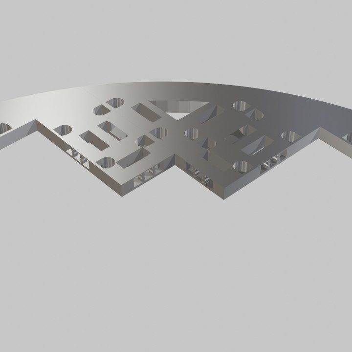 3D Printable Openforge Wall on Tile Bases and Risers by Devon Jones