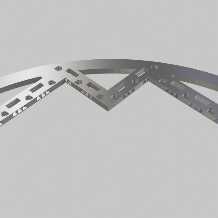 3D Printable Openforge Wall on Tile Bases and Risers by Devon Jones