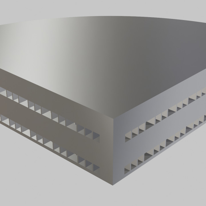 3D Printable Openforge Wall on Tile Bases and Risers by Devon Jones
