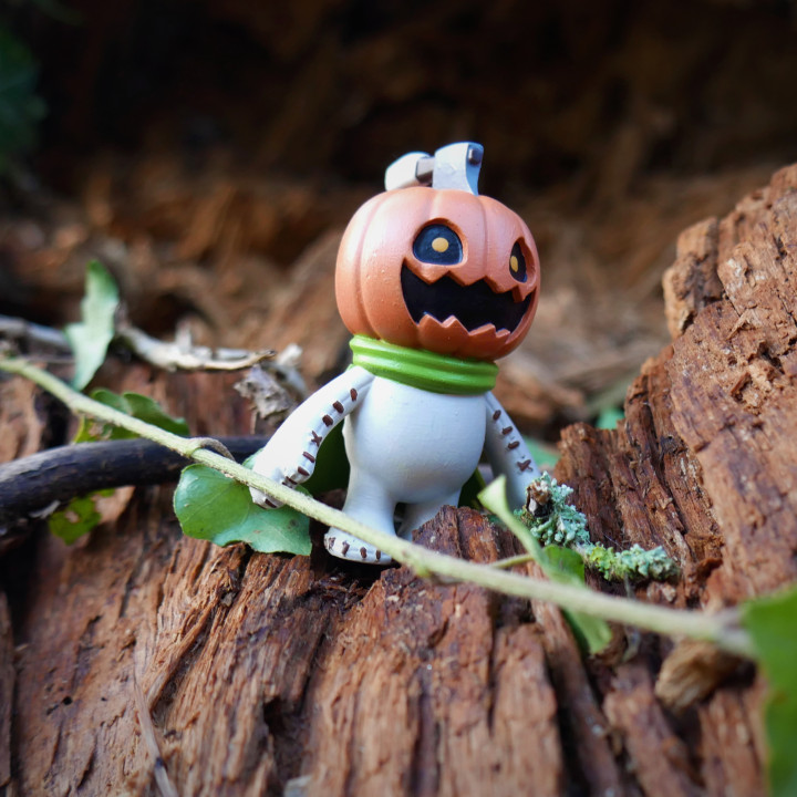 3D Printable Pumpkinmon by Stef