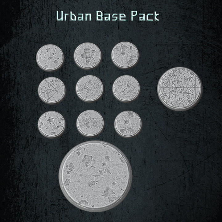 3D Printable Urban Base Pack by Quartermaster3D