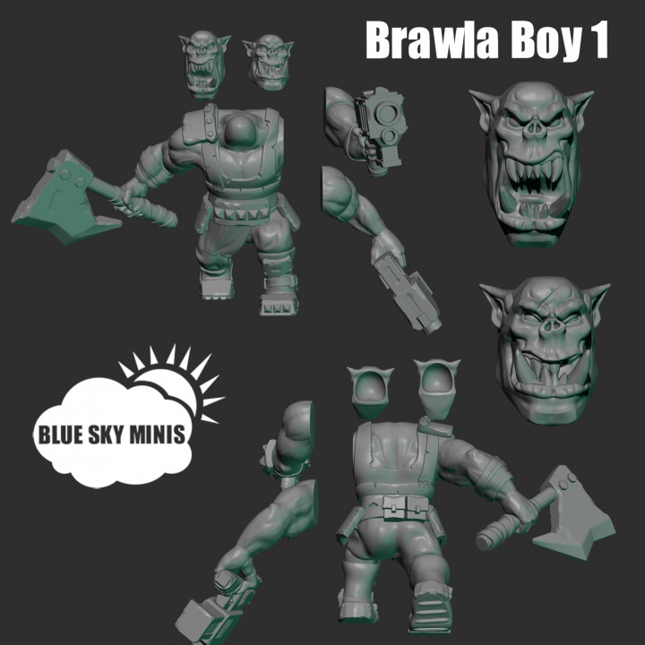 3D Printable Brawla Boys by Blue Sky Minis