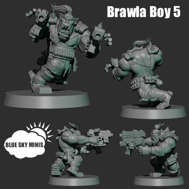 3D Printable Brawla Boys by Blue Sky Minis