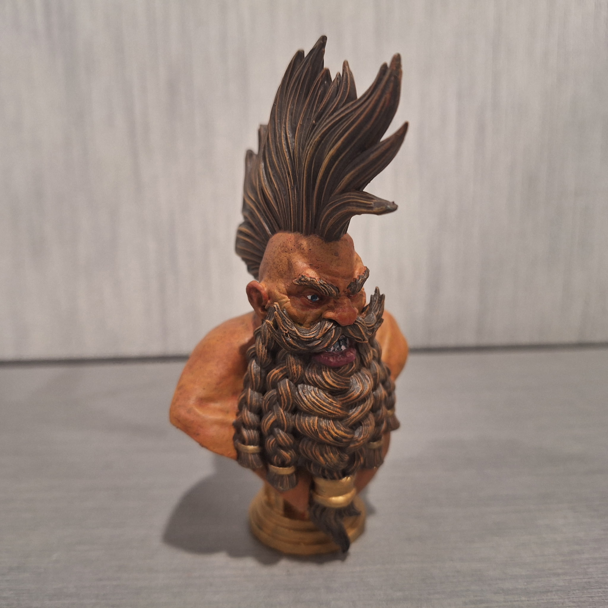 3D Printable Dwarf Mohawk Bust [Pre-Supported] by TytanTroll Miniatures