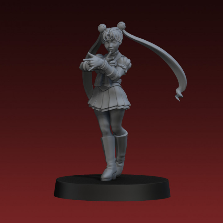 3D Printable Moon Princess - 32mm -DnD by EthanTSavage