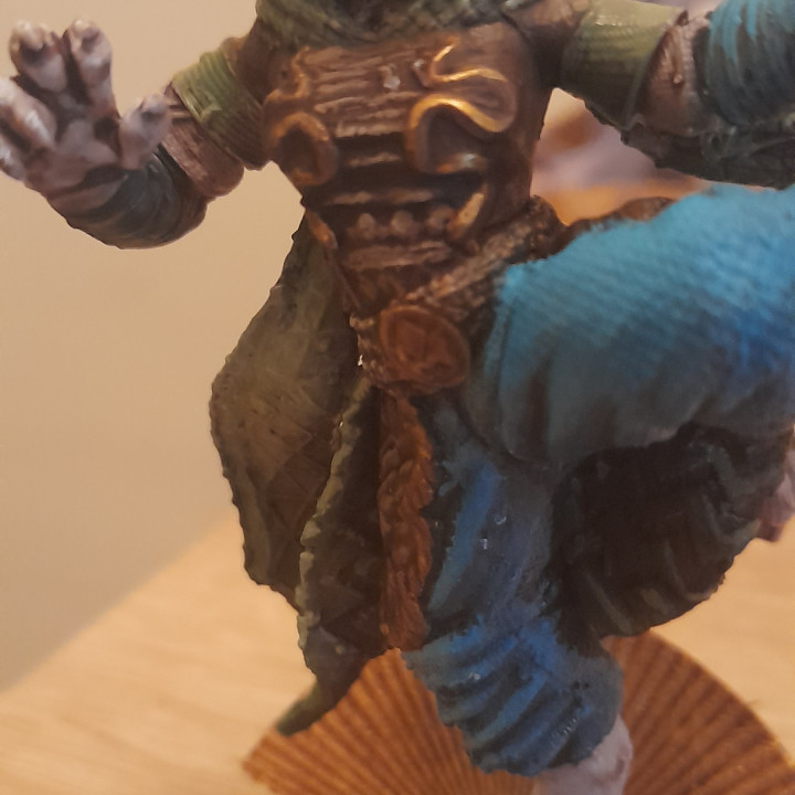 3D Print of Catfolk Monk Assassin - Katrin Veldius by mattcollisson
