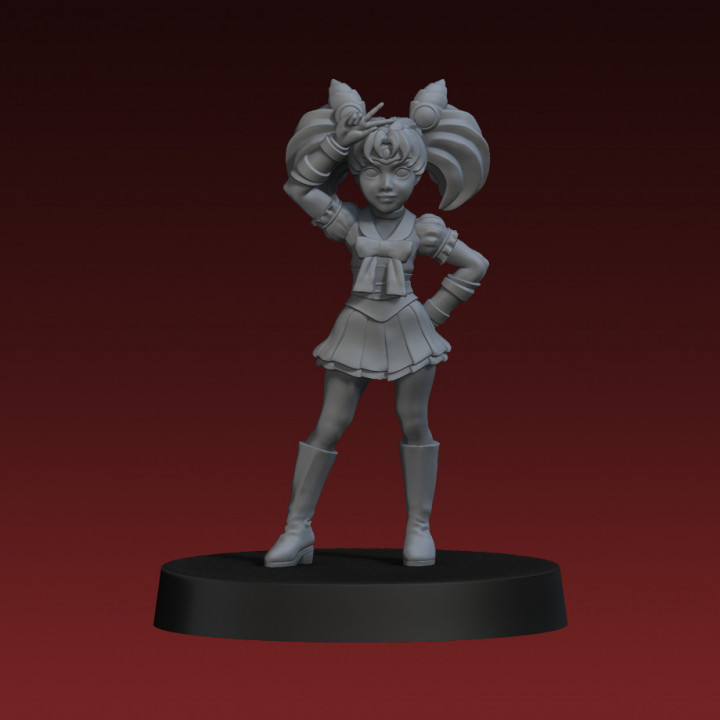 3D Printable Little Lunar Princess - 32mm - DnD by EthanTSavage