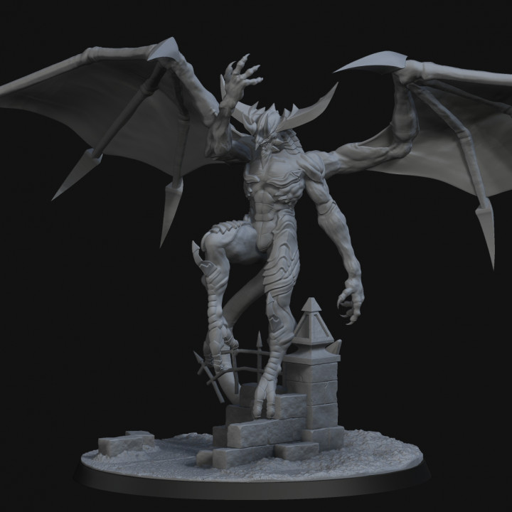 3D Printable Diabolo Devil - 32mm - Dnd Miniature by EthanTSavage