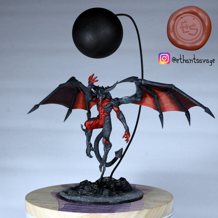 3D Printable Diabolo Devil - 32mm - Dnd Miniature by EthanTSavage