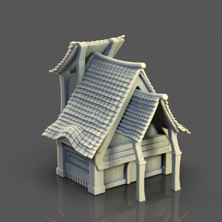 3D Printable Stylized Hut . by 3DprintingRealms