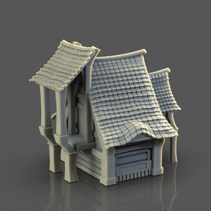 3D Printable Stylized Hut . by 3DprintingRealms