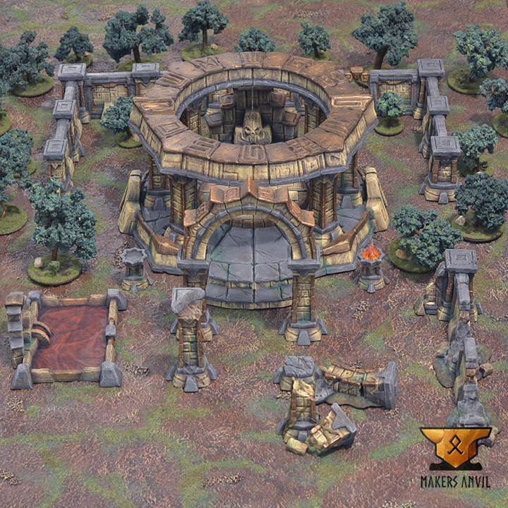 3D Printable Forgotten Temple - Full Set by Makers Anvil